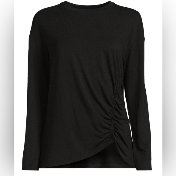 Time and Tru | Tops | Time And Tru Womens Side Ruched Jersey Knit Top ...